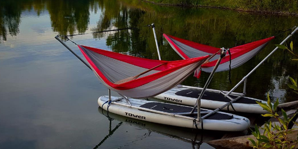 The Hammocraft Lets You Float on Water in a Hammock - Floating Hammock ...