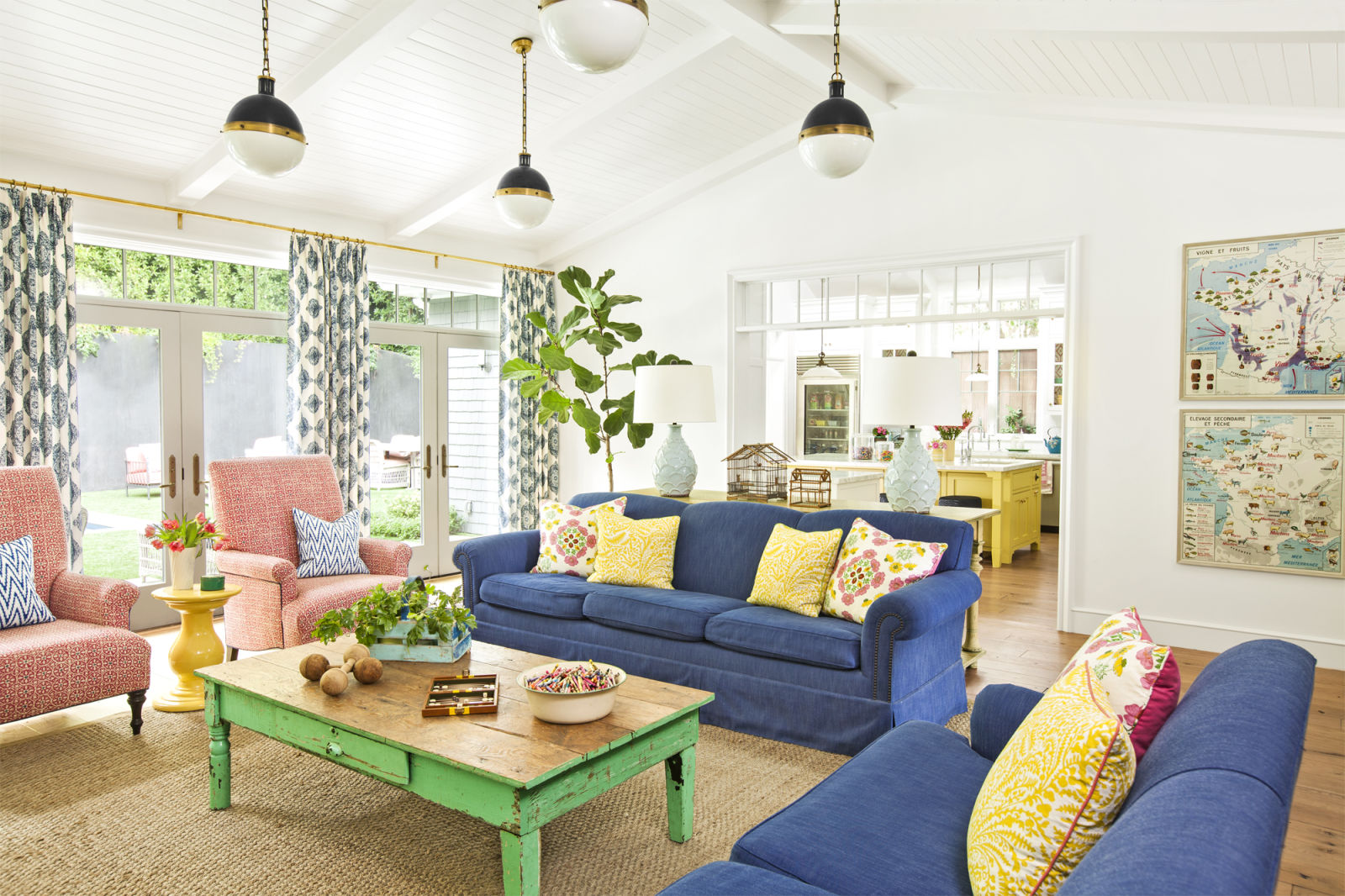 California Farmhouse - Colorful Farmhouse Decorating Ideas
