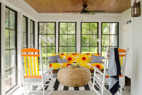 Painted Yellow Sunrooms